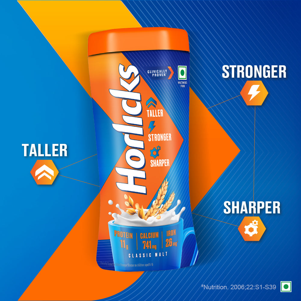 Buy Horlicks | Classic Malt | Kids Health & Nutrition Drink | Horlicks ...