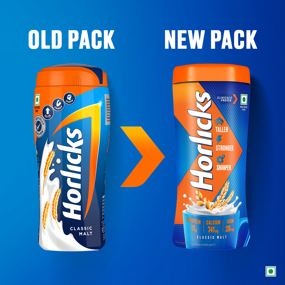 Buy Horlicks | Classic Malt | Kids Health & Nutrition Drink | Horlicks ...