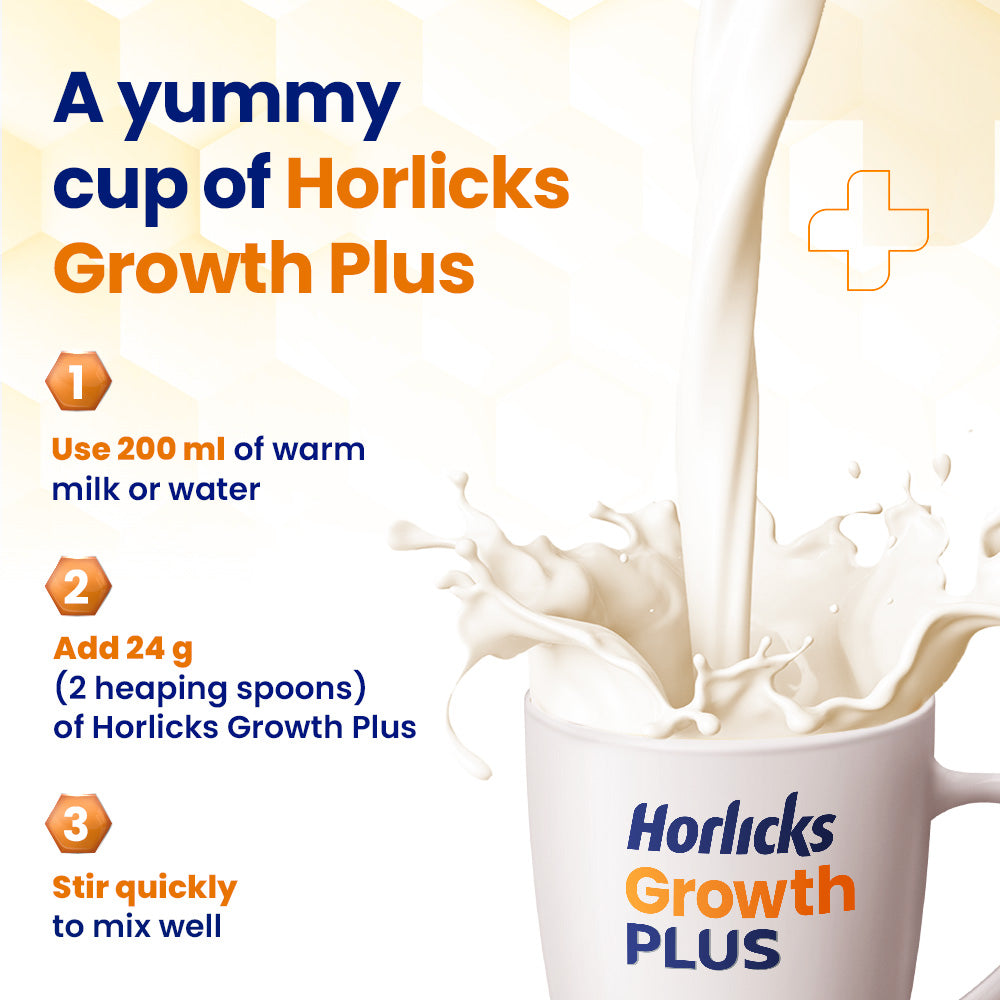 Horlicks Growth Plus Vanilla Flavour | Horlicks | Unilever