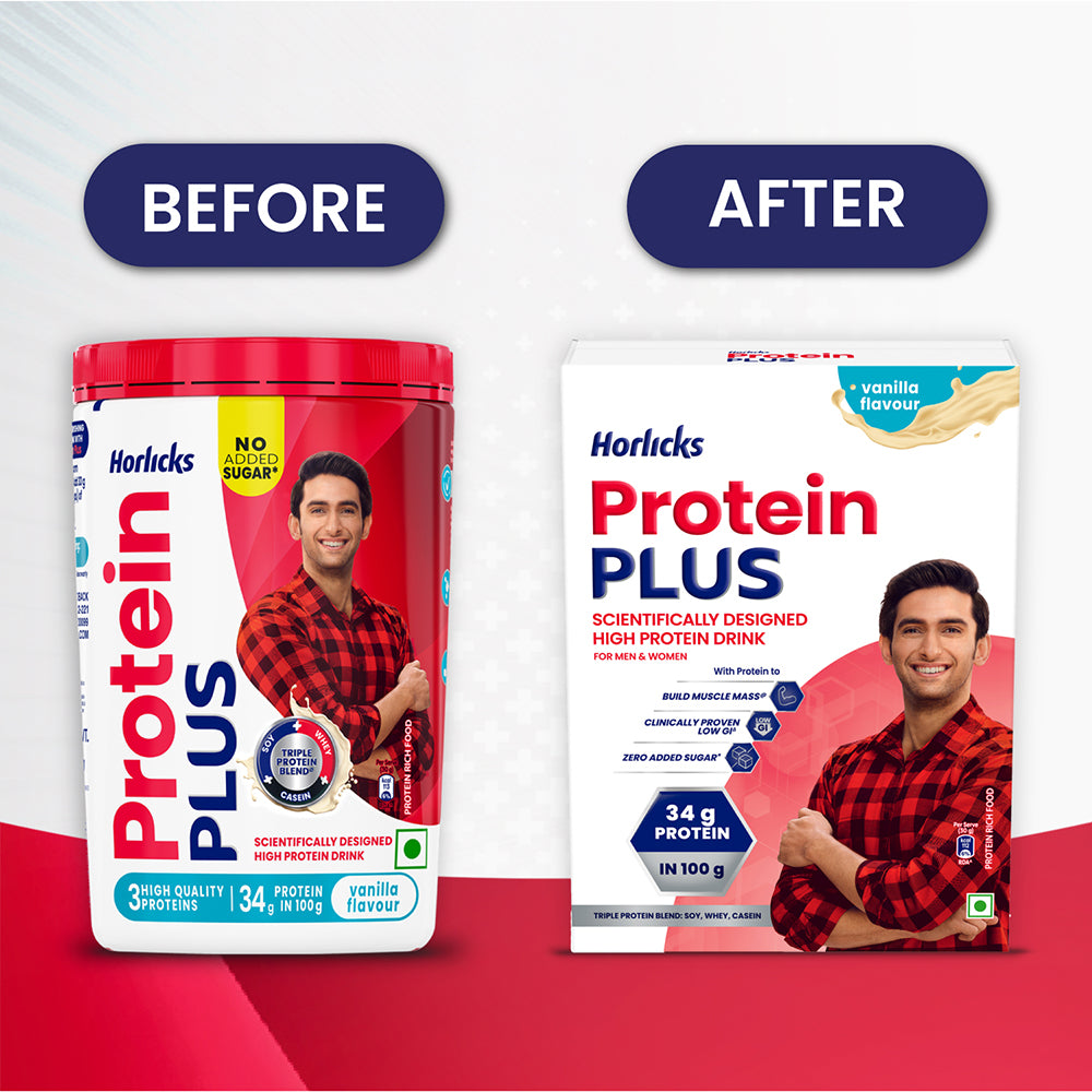 Horlicks Protein Plus Vanilla Flavour | Horlicks | Unilever