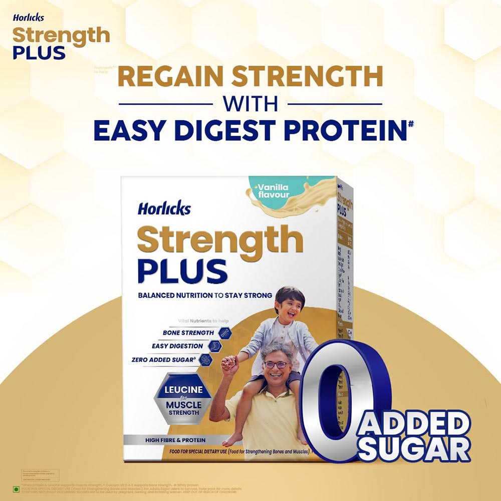 Horlicks Strength Plus Vanilla Flavour | Horlicks | Unilever