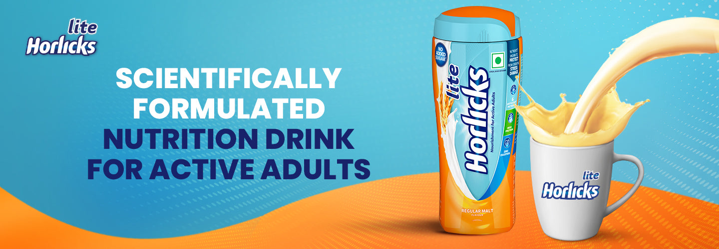 Sugar Free Lite Horlicks For Active Adults | Functional Nutritional ...